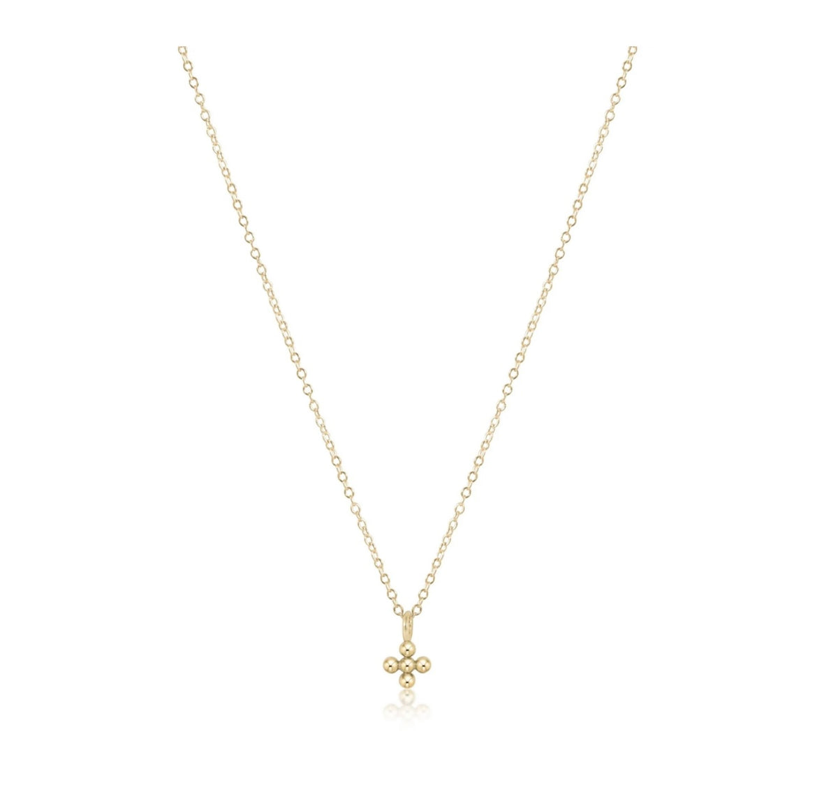 Enewton 16” Classic Gold Beaded Signature Cross – Just a Small Town Girl